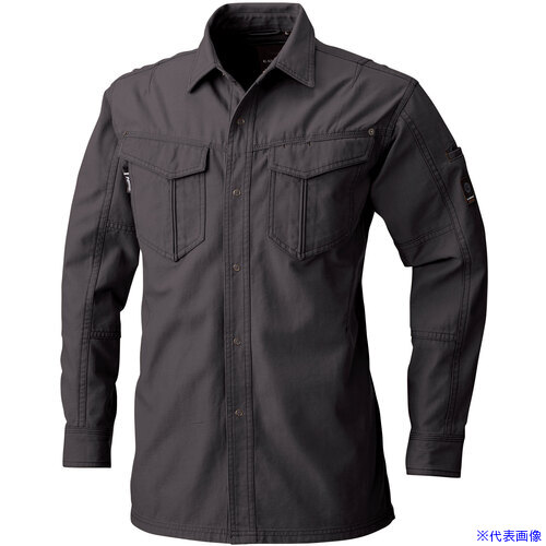 オレンジブック トラスコ中山　TRUSCOG.G. 5775 長袖シャツ チャコールグレー 4L 〔品番:5775234L〕[ 注番:5309971]特長●肌触りが良く吸湿性のある綿100％ツイル（裏使い）素材●火を扱う現場にも対応した仕様...