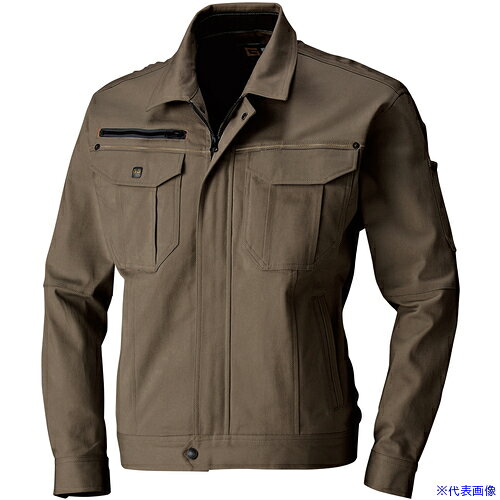 オレンジブック トラスコ中山　TRUSCOG.G. 1663 長袖ブルゾン カーキ 6L 〔品番:1663916L〕[ 注番:5313037]特長●ソフトな肌触りの綿素材にストレッチ性をプラスしました。●快適な着心地の新定番素材です。●綿の...