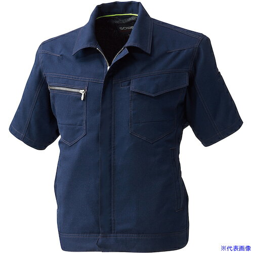 オレンジブック トラスコ中山　TRUSCOSOWA 961 半袖ブルゾン ネイビー L 〔品番:9611L〕[ 注番:5313952]特長●生地裏側の肌離れがよくベタ付きにくいです。●窮屈感を感じさせない適度なストレッチ性です。●不快なニオ...