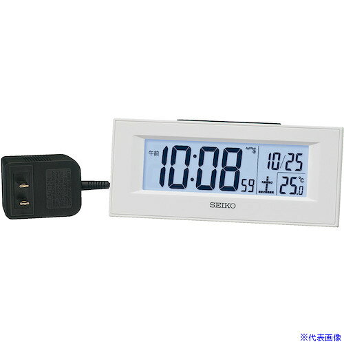 オレンジブック トラスコ中山　TRUSCOSEIKO 交流式デジタル電波時計 〔品番:DL218W〕[ 注番:5345459]特長●文字がくっきり見やすいLEDバックライト。●明るさは2段階切替式です。仕様●幅(mm)：154●奥行(mm)...