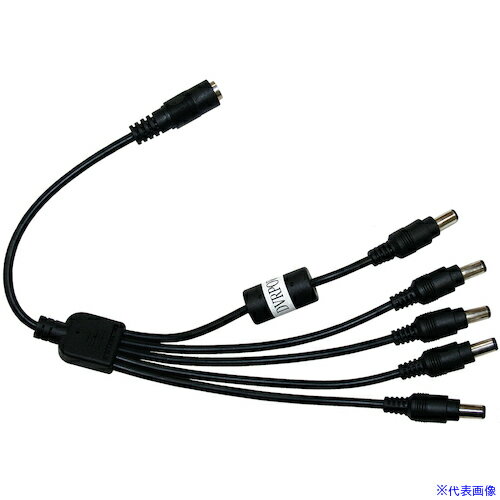オレンジブック トラスコ中山　TRUSCOMT 電源分配コード 〔品番:MT5PW〕[ 注番:5351615]特長●1つの電源を5つに分けて分岐できます。●DVR1台とカメラ4台で使用できます。仕様●コード長さ(m)：約0.4仕様2●φ2....