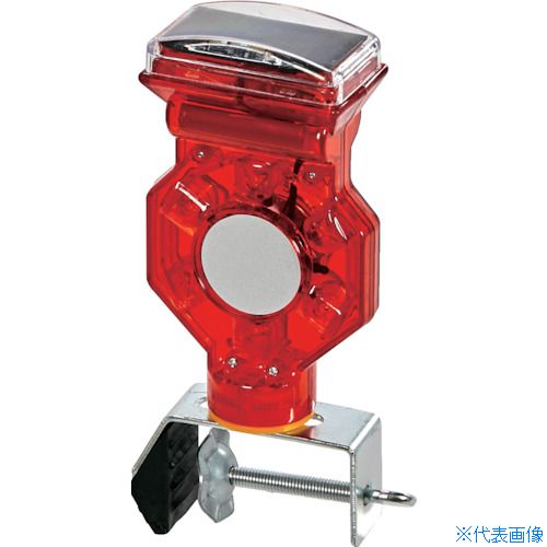 オレンジブック トラスコ中山　TRUSCOTRUSCO ソーラー工事灯アダプタ付 〔品番:SCLCR01〕[ 注番:5365169]特長●単管やガードレールなど直接取付可能なので場所を選ばず便利です。●ソーラー充電式のため、電池や電源の必要...