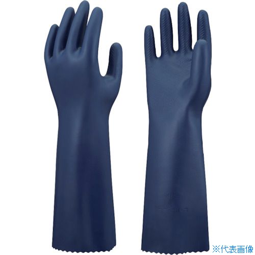 オレンジブック トラスコ中山　TRUSCOSHOWA ニトリルゴム製化学防護手袋 ロングタイプ CN741 L 〔品番:CN741L〕[ 注番:5380336]特長●JIS T 8116に準拠した化学防護手袋です。●ニトリルゴム製化学防護手...