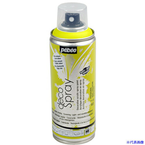 オレンジブック トラスコ中山　TRUSCOPebeo デコスプレー200ml マット色 ピスタチオ 〔品番:093822〕[ 注番:5381279]特長●水性アクリルペイントでにおいが少なく、屋内、屋外で使用いただけます。用途●紙、石、キャ...