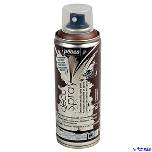 オレンジブック トラスコ中山　TRUSCOPebeo デコスプレー200ml マット色 チョコレート 〔品番:093826〕[ 注番:5382771]特長●水性アクリルペイントでにおいが少なく、屋内、屋外で使用いただけます。用途●紙、石、キ...