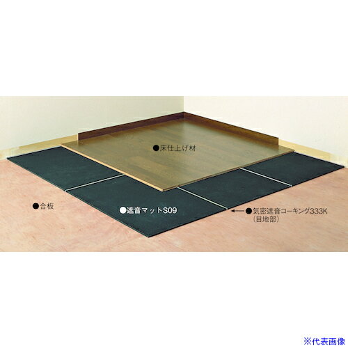 オレンジブック トラスコ中山　TRUSCODAIKEN 遮音マットS09 〔品番:GB08058〕[ 注番:5383162]特長●衝撃音や空気伝搬音を軽減仕様●幅(mm)：606●長さ(mm)：909●厚さ(mm)：9仕様2●1．65平米・...