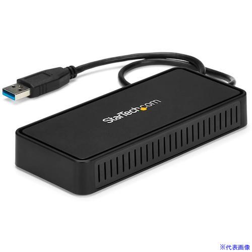 オレンジブック トラスコ中山　TRUSCOStarTech ドッキングステーション/USB 3.0/4K DisplayPort/イーサネット/30cmケーブル/多機能マルチハブ 〔品番:USBA2DPGB〕[ 注番:5388137]特長●...