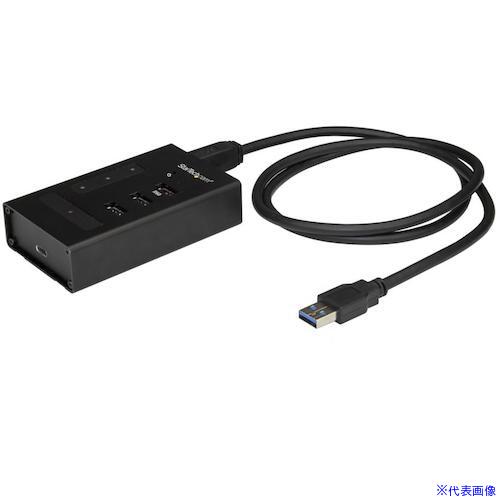 オレンジブック トラスコ中山　TRUSCOStarTech USBハブ/USB3.0/産業用/3ポート Type−A + 1ポート USB−C/メタル筐体/ACアダプター付属 〔品番:HB30A3A1CST〕[ 注番:5389652]特長●...