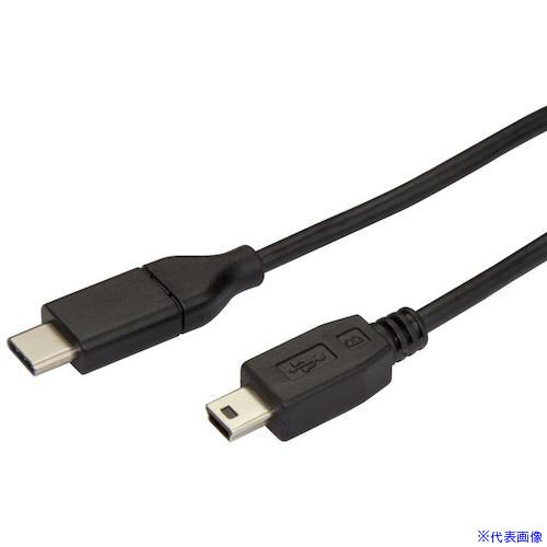 オレンジブック トラスコ中山　TRUSCOStarTech USB−Cケーブル/2m/USB 2.0/480Mbps/Mini−B − C/オス−オス/ブラック/タイプC ミニB 〔品番:USB2CMB2M〕[ 注番:5389668]特長●...