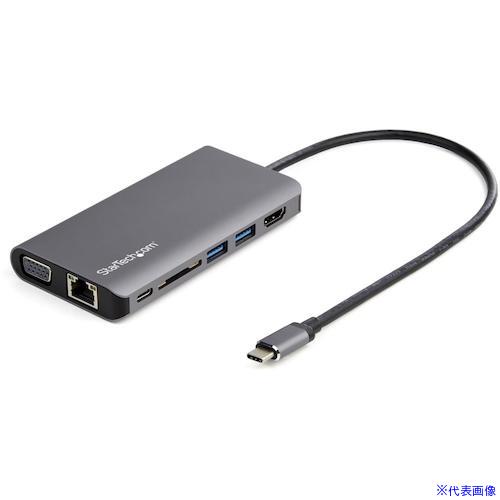 オレンジブック トラスコ中山　TRUSCOスターテック ドッキングステーション/USB-C/4K HDMI/VGA/100W PD/USBハブ/カードリーダー/オーディオ 〔品番:DKT30CHVAUSP〕[ 注番:5391280]特長●U...