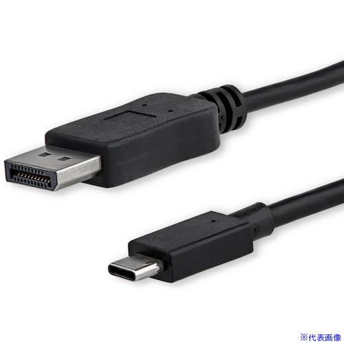 オレンジブック トラスコ中山　TRUSCOStarTech ディスプレイ変換ケーブル/USB−C − DP/1.8m/4K60Hz/ブラック/ビデオコンバーター 〔品番:CDP2DPMM6B〕[ 注番:5391308]特長●USB-CとDi...