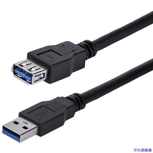 オレンジブック トラスコ中山　TRUSCOStarTech USB 3.0ケーブル/1m/Type‐A − Type‐A/5Gbps/延長用/オス−メス/ブラック/タイプA 〔品番:USB3SEXT1MBK〕[ 注番:5398513]特長●...