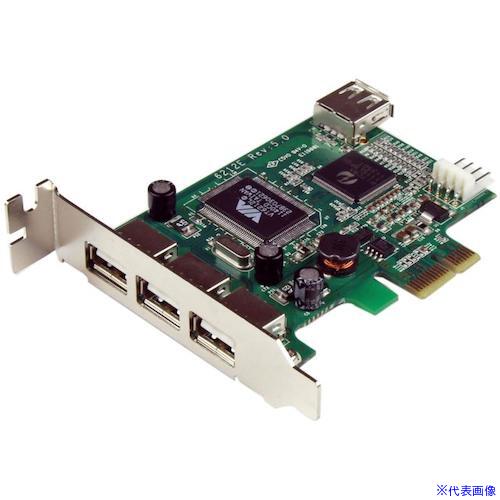 オレンジブック トラスコ中山　TRUSCOスターテック USB増設 PCIeカード/1x USB-A内部+3x USB-A外部/480Mbps/インターフェースボード 〔品番:PEXUSB4DP〕[ 注番:5398569]特長●USB 2....