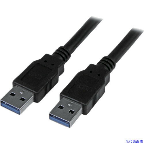 オレンジブック トラスコ中山　TRUSCOStarTech USB 3.0ケーブル/1.8m/Type‐A − Type‐A/5Gbps/オス−オス/ブラック/タイプA 〔品番:USB3SAA6BK〕[ 注番:5400056]特長●Supe...