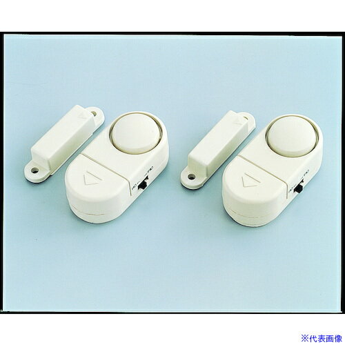 オレンジブック トラスコ中山　TRUSCOノムラテック 防犯センサー2P 〔品番:N2100〕[ 注番:5409521]特長●本体とサブユニットが離れると警報音を発する防犯センサー。●サッシ窓・ドア周辺を大音量で防犯。用途●窓やドアなどの開...