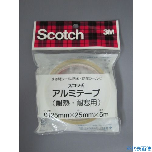 オレンジブック トラスコ中山　TRUSCO3M スコッチ アルミテープ 耐熱・耐寒用 25mm×5m 〔品番:KAL25〕[ 注番:5423317]特長●アルミ箔基材のテープです。用途●雨とい補修。●流し台、ガスレンジのつなぎ目（すきま）に...