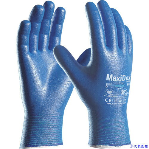 オレンジブック トラスコ中山　TRUSCOエーティージー ニトリルゴム手袋 マキシデックス 19−007 Sサイズ 〔品番:19007S〕[ 注番:5434533]特長●作業用手袋と使い捨て手袋の長所を組み合わせた世界初のハイブリッド手袋で...