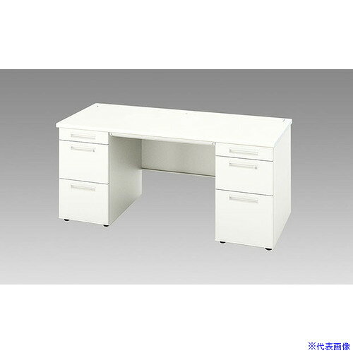 オレンジブック トラスコ中山　TRUSCONAIKI 両袖デスク XEHH型/天板:ホワイト 本体:クリアーホワイト/W1600×D800×H720 〔品番:XEHH168BGWH〕[ 注番:5438796]特長●これからのワークスタイルに...