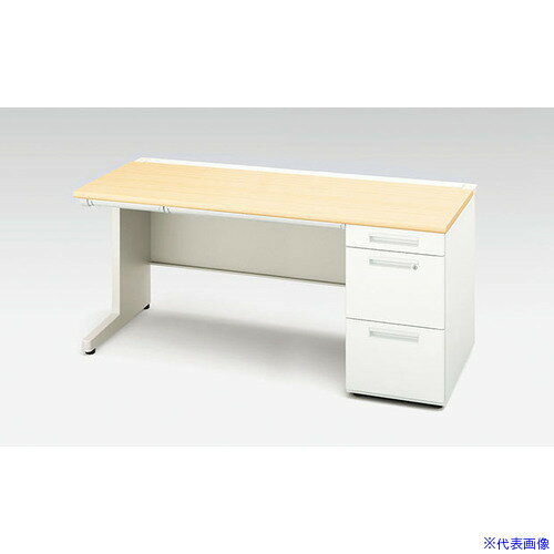 オレンジブック トラスコ中山　TRUSCONAIKI 片袖デスク XEHH型/天板:シルクウッド 本体:クリアーホワイト/W1600×D800×H720 〔品番:XEHH168GWS〕[ 注番:5441936]特長●これからのワークスタイル...
