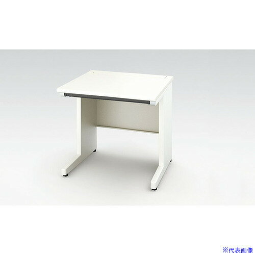 オレンジブック トラスコ中山　TRUSCONAIKI 平デスク(浅型引出し付) XEHH型/天板:ホワイト 本体:クリアーホワイト/W700×D700×H720 〔品番:XEHH077FSWH〕[ 注番:5445034]特長●これからのワー...