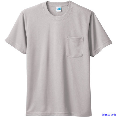 オレンジブック トラスコ中山　TRUSCO桑和 50121 半袖Tシャツ(胸ポケット付き) シルバーグレー 4L 〔品番:50121224L〕[ 注番:5445436]特長●吸汗速乾糸を使用したサラッと快適な肌触りです。仕様●色：シルバーグ...