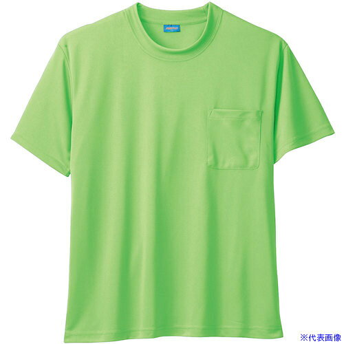 オレンジブック トラスコ中山　TRUSCO桑和 50381 半袖Tシャツ(胸ポケット付き) ライトグリーン SS 〔品番:50381108SS〕[ 注番:5445457]特長●通気性に優れたハニカムメッシュ（裏使い）を使用しています。●吸汗...