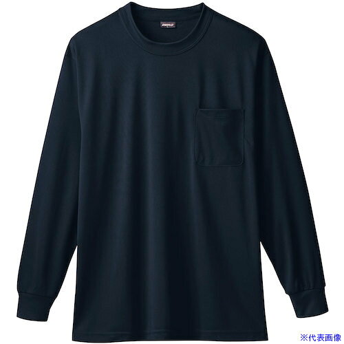 オレンジブック トラスコ中山　TRUSCO桑和 50384 長袖Tシャツ(胸ポケット付き) ブラック M 〔品番:5038404M〕[ 注番:5448687]特長●通気性に優れたハニカムメッシュ（裏使い）を使用しています。●吸汗速乾加工によ...