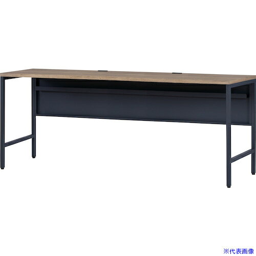 オレンジブック トラスコ中山　TRUSCODAISHIN レクタ デスク 基本タイプ ブラックフレーム 1800×450×720 〔品番:FD184507BMPB〕[ 注番:5451392]特長●細いフレーム脚と薄い天板で構成されたスタンダ...