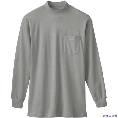 オレンジブック トラスコ中山　TRUSCO桑和 50108 長袖ハイネックTシャツ(胸ポケット付き) 杢グレー M 〔品番:5010826M〕[ 注番:5453282]特長●柔らかにのにしっかりとしたスムース編みです。仕様●色：杢グレー●サ...