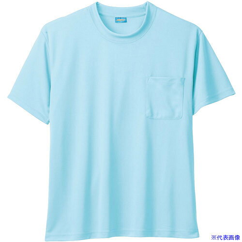 オレンジブック トラスコ中山　TRUSCO桑和 50381 半袖Tシャツ(胸ポケット付き) サックス 4L 〔品番:503812094L〕[ 注番:5453309]特長●通気性に優れたハニカムメッシュ（裏使い）を使用しています。●吸汗速乾加...