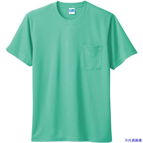 オレンジブック トラスコ中山　TRUSCO桑和 50121 半袖Tシャツ(胸ポケット付き) ミントグリーン 6L 〔品番:501211016L〕[ 注番:5461013]特長●吸汗速乾糸を使用したサラッと快適な肌触りです。仕様●色：ミントグ...