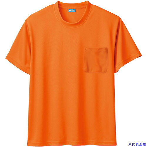 オレンジブック トラスコ中山　TRUSCO桑和 50381 半袖Tシャツ(胸ポケット付き) オレンジ 6L 〔品番:50381746L〕[ 注番:5461019]特長●通気性に優れたハニカムメッシュ（裏使い）を使用しています。●吸汗速乾加工...