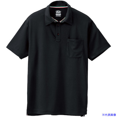 オレンジブック トラスコ中山　TRUSCO桑和 50137 半袖ポロシャツ(胸ポケット付き) ブラック 6L 〔品番:50137046L〕[ 注番:5461589]特長●特殊な二重編み構造で高い吸水速乾性があります。●袖ペン差し付きです。●...