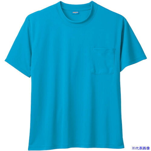 オレンジブック トラスコ中山　TRUSCO桑和 50381 半袖Tシャツ(胸ポケット付き) エメラルドブルー 6L 〔品番:503812146L〕[ 注番:5461590]特長●通気性に優れたハニカムメッシュ（裏使い）を使用しています。●吸...