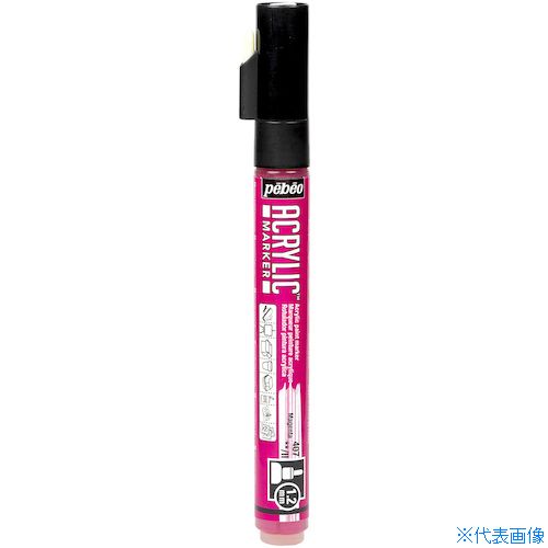 オレンジブック トラスコ中山　TRUSCOPebeo アクリリックマーカー 1.2mm 細ラウンド マゼンタ 〔品番:205707〕[ 注番:5463401]特長●乾くと耐水性になります。用途●紙、カードボード、木、石膏、アセテート、焼成粘...