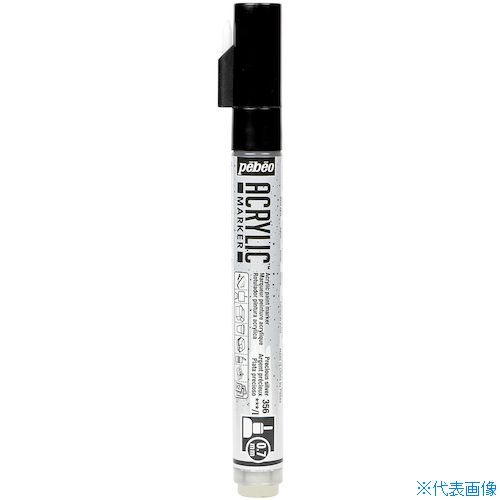 オレンジブック トラスコ中山　TRUSCOPebeo アクリリックマーカー 0.7mm 極細ラウンド プレシャスシルバー 〔品番:205656〕[ 注番:5463405]特長●乾くと耐水性になります。用途●紙、カードボード、木、石膏、アセテ...