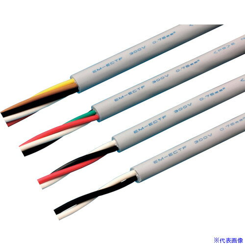 オレンジブック トラスコ中山　TRUSCO長岡特殊電線 EM−ECTF(ACS)(シールドなし) 2×0.75SQ 灰 〔品番:EMECTFACS2X0.75SQ100GRAY〕[ 注番:5477556]特長●絶縁、シースともにハロゲンを含...