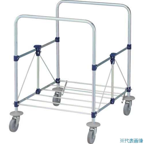 オレンジブック トラスコ中山　TRUSCOコンドル リサイクルカートY−2自立式MT(フレーム)大 〔品番:CA86600LXMB〕[ 注番:5526530]特長●簡単取り付けのマジックテープ着脱式です。●7色展開で用途に応じて選べるリサイ...