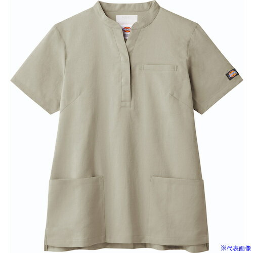 オレンジブック トラスコ中山　TRUSCOFOLK レディススクラブ S.ベージュ M 〔品番:7089SC10M〕[ 注番:5528385]特長●女性らしいシルエットが魅力のスタンドカラー・スキッパータイプのレディーススクラブで、大人気デ...