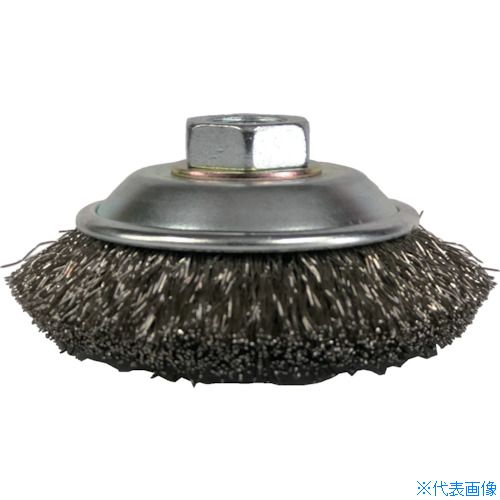 オレンジブック トラスコ中山　TRUSCOSUNPOWER ベベルブラシ ステンレスベベルブラシ(SUS304) Φ85 ステンレス 線径0.30 【電動工具用ベベルブラシ】 ワイヤーブラシ 85xM10xP1.5 〔品番:BN9〕[ 注番...