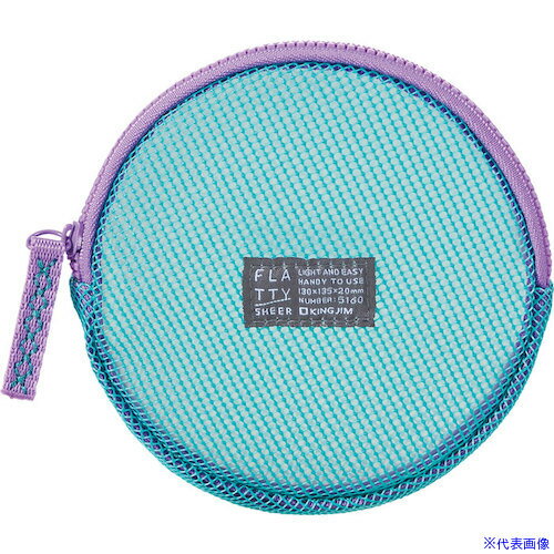 オレンジブック トラスコ中山　TRUSCOKING JIM FLATTY SHEER Sサイズ 緑 〔品番:5160G〕[ 注番:5536157]特長●ポップなカラーとシアー感が特徴の軽やかなメッシュポーチです。●ポーチの片側にコシのある芯...