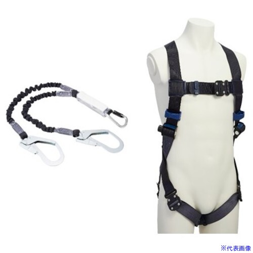 オレンジブック トラスコ中山　TRUSCO3M 【限定セット品】 DBI−サラ エグゾフィットライト 回転式ベルトフルハーネス・伸縮式ツインランヤードセット 〔品番:1114081KIT4〕[ 注番:5559803]特長●フルハーネスとラン...
