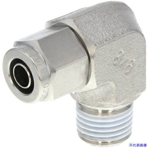 オレンジブック トラスコ中山　TRUSCOPISCO SUS316締付継手 エルボ 〔品番:NSL106502TP〕[ 注番:5593682]特長●耐蝕に優れたSUS316を使用した締付継手です。仕様●使用流体：空気、水、その他薬品など（条...