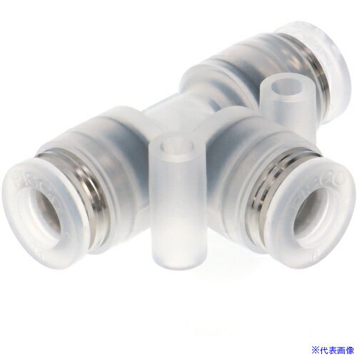 オレンジブック トラスコ中山　TRUSCOPISCO チューブフィッティングPP/SUS304 クリーンルーム包装 〔品番:PPE6C〕[ 注番:5595248]特長●本体材質には、クリーン環境に適したPPを採用。●金属材質はSUS304、...