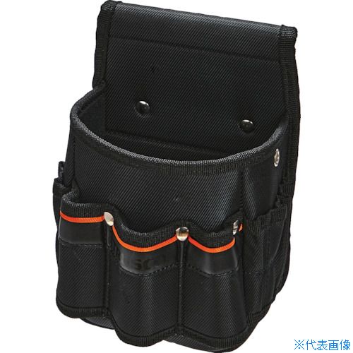 オレンジブック トラスコ中山　TRUSCOTRUSCO 腰袋2段 ペンチケース付 ブラック 〔品番:TC41A〕[ 注番:5630464]特長●汚れが目立ちにくいブラックを基調としたデザインです。●合皮を使用しており、高級感を兼ね備えた腰袋...