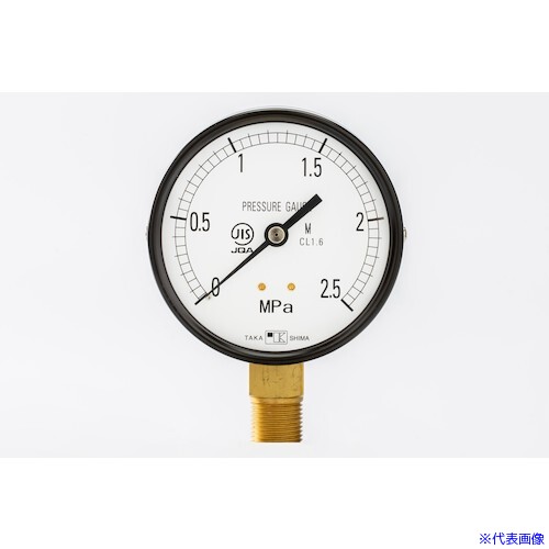 オレンジブック トラスコ中山　TRUSCO高島 一般蒸気用圧力計(A枠立型・φ100)圧力レンジ0.0〜4MPa G3/8【102714040】 〔品番:102714040〕[ 注番:5641782]特長●JIS B 7505 ブルドン管圧...