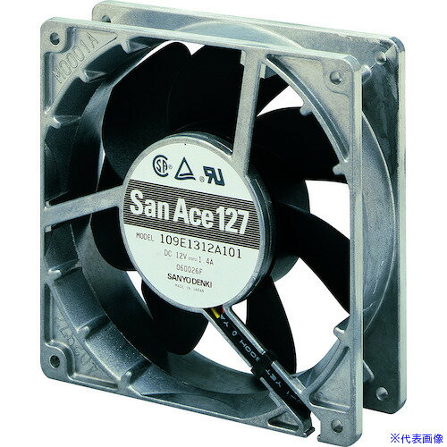 オレンジブック トラスコ中山　TRUSCOSanAce DCファン(127×38mm DC12V パルスセンサ付き) 〔品番:109E1312A101〕[ 注番:5658534]特長●交流電源用の冷却ファンに比べ、電力消費を大幅に低減するこ...