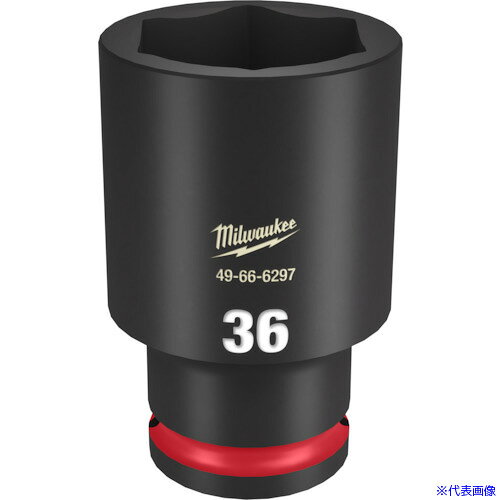 オレンジブック トラスコ中山　TRUSCOmilwaukee SHOCKWAVE IMPACT DUTY ディープインパクトソケット 1/2インチ(12.7mm)角 36mm 〔品番:49666297〕[ 注番:5671202]特長●Mil...