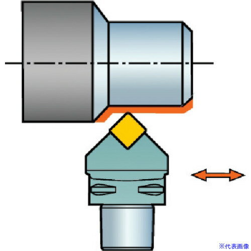 オレンジブック トラスコ中山　TRUSCOSANDVIK コロマントキャプト コロターンRC用カッティングヘッド(410) 〔品番:C6DSDNN0007019〕[ 注番:5682584]特長●優れた剛性の旋削用ダブルクランプカッティングヘ...