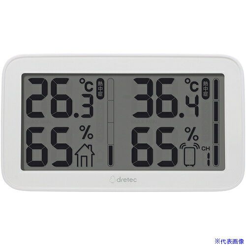 オレンジブック トラスコ中山　TRUSCOdretec コードレス温湿度計 〔品番:O419WT〕[ 注番:5685924]特長●・ 本体と子機で離れた場所の温度・湿度を測定してモニタリング●・ 複数の部屋の温湿度管理に●・ 屋外と室内の温...